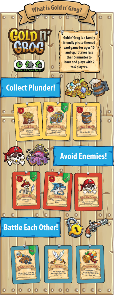 Pirate Card Game Gold n' Grog | Next Adventure Games